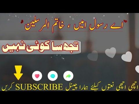 Ay Rasool-e-Ameen Khatam-ul- Murslaeen♥️♥️|| Halal Nasheed|| Naat with ...