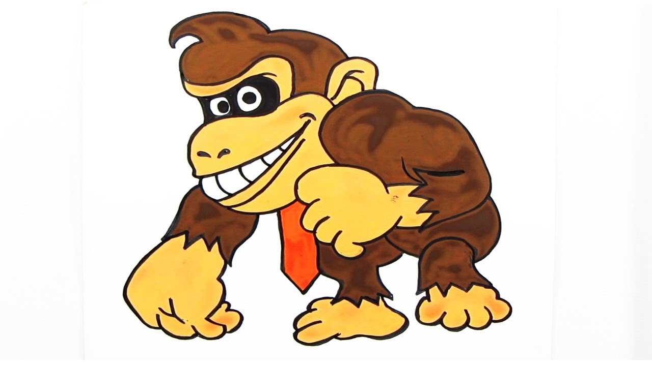 How To Draw Donkey Kong Mario / गधा काँग मारियो कैसे बनाएं / Comment ...