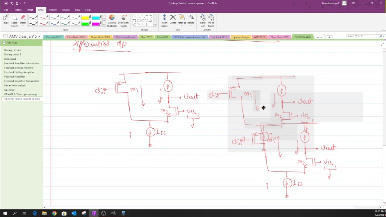 Op-Amp topology: Folded cascode op-amp - YouTube