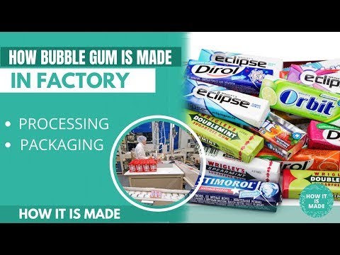 How Bubble Gum is Made In Factory | how gum is made | how is chewing ...
