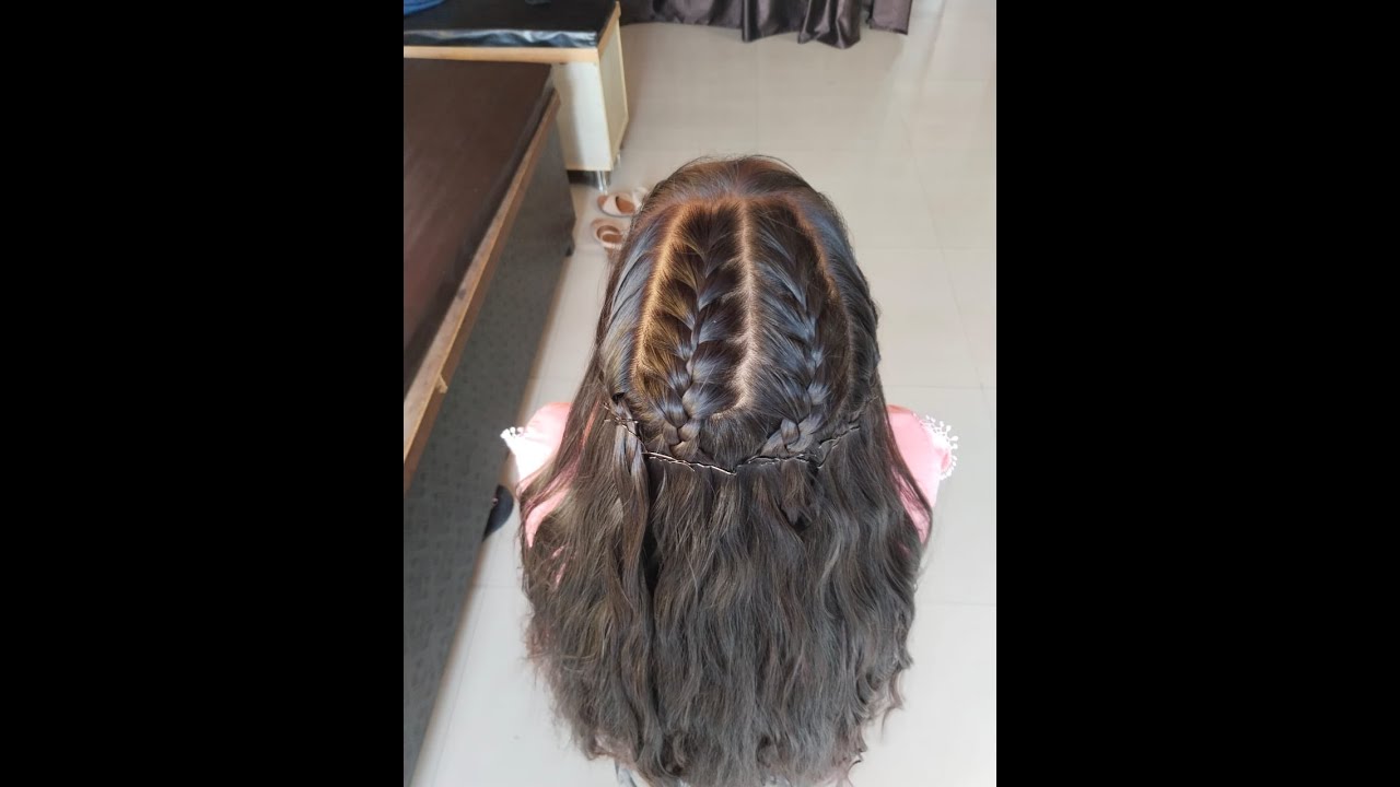 College girls hairstyle || simple hairstyle|| engagement hairstyle ...