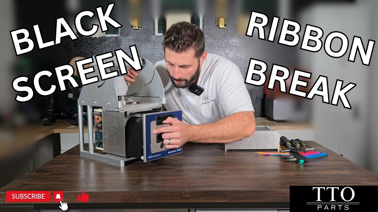 Videojet 6420 Ribbon Break + Black Screen Repair Tutorial - YouTube