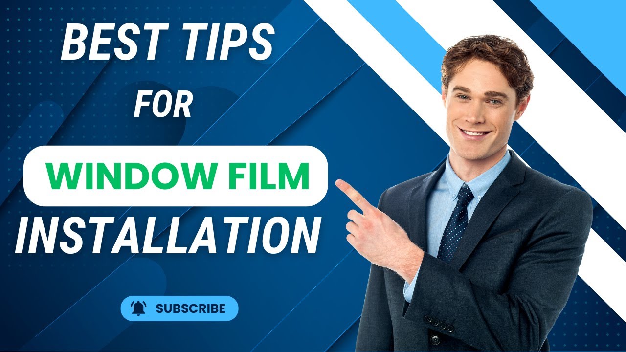 window film installation / how to apply window film on glass - YouTube