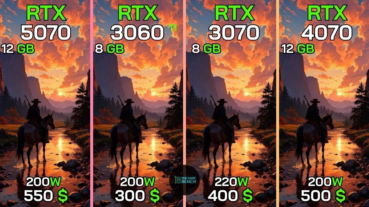 RTX 5070 vs RTX 3060 TI vs RTX 3070 vs RTX 4070 - TESTED IN 10 GAMES ...