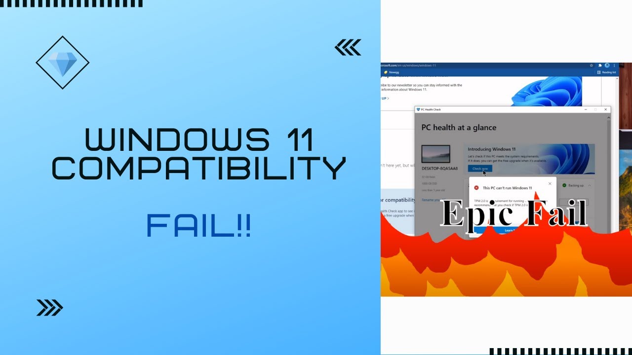 Windows 11 Compatibility Test! - Checking if TPM is Installed and ...