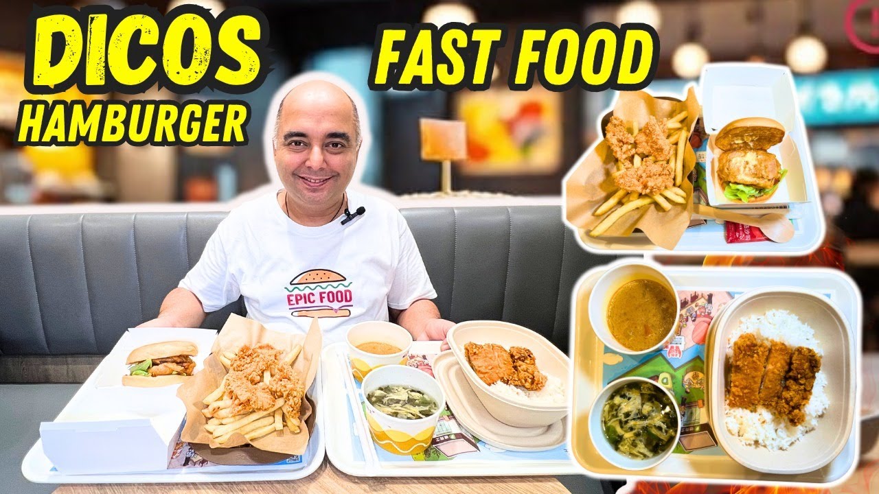 HONG KONG Style Hamburger Fast Food Craze Hits Dicos! - YouTube