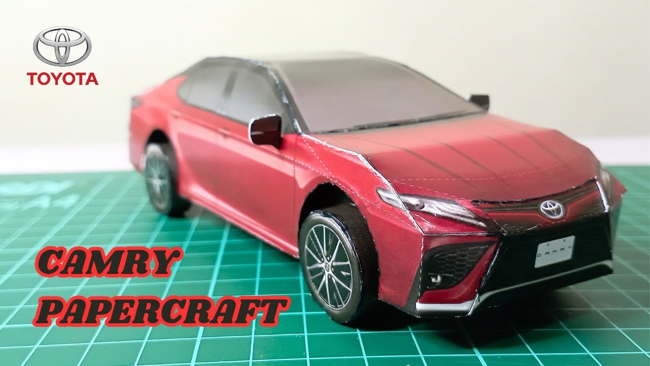 Toyota Camry Papercraft - YouTube