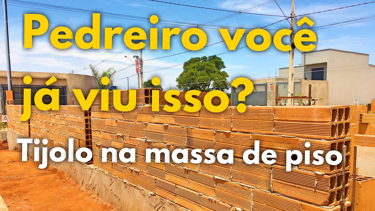 FIZ A PAREDE COM ARGAMASSA DE PISO - YouTube