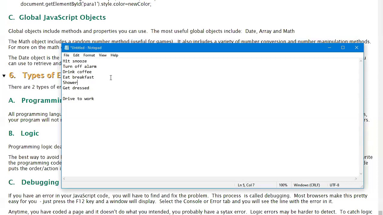 Javascript Errors Youtube