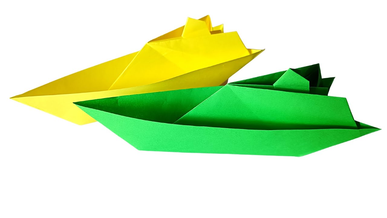 How To Make An Origami Yacht - Paper Origami Yacht Tutorial - YouTube