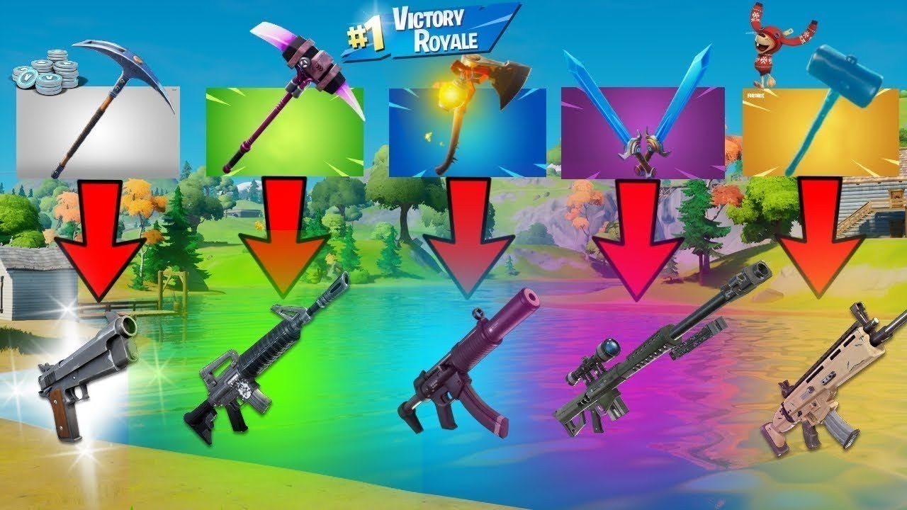 Random Fortnite Pickaxe Challenge! With Ashgaming - YouTube