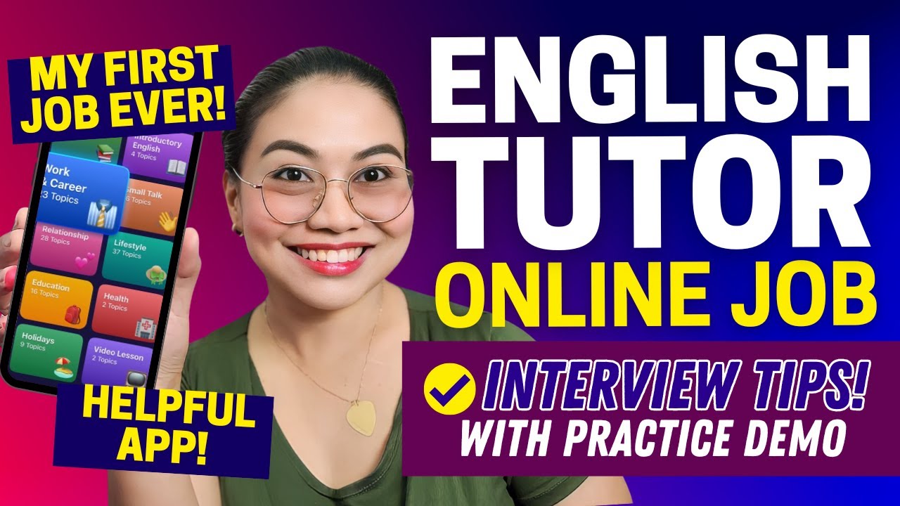 Online Job: ENGLISH TUTOR/ESL TEACHER + Interview TIPS! - YouTube