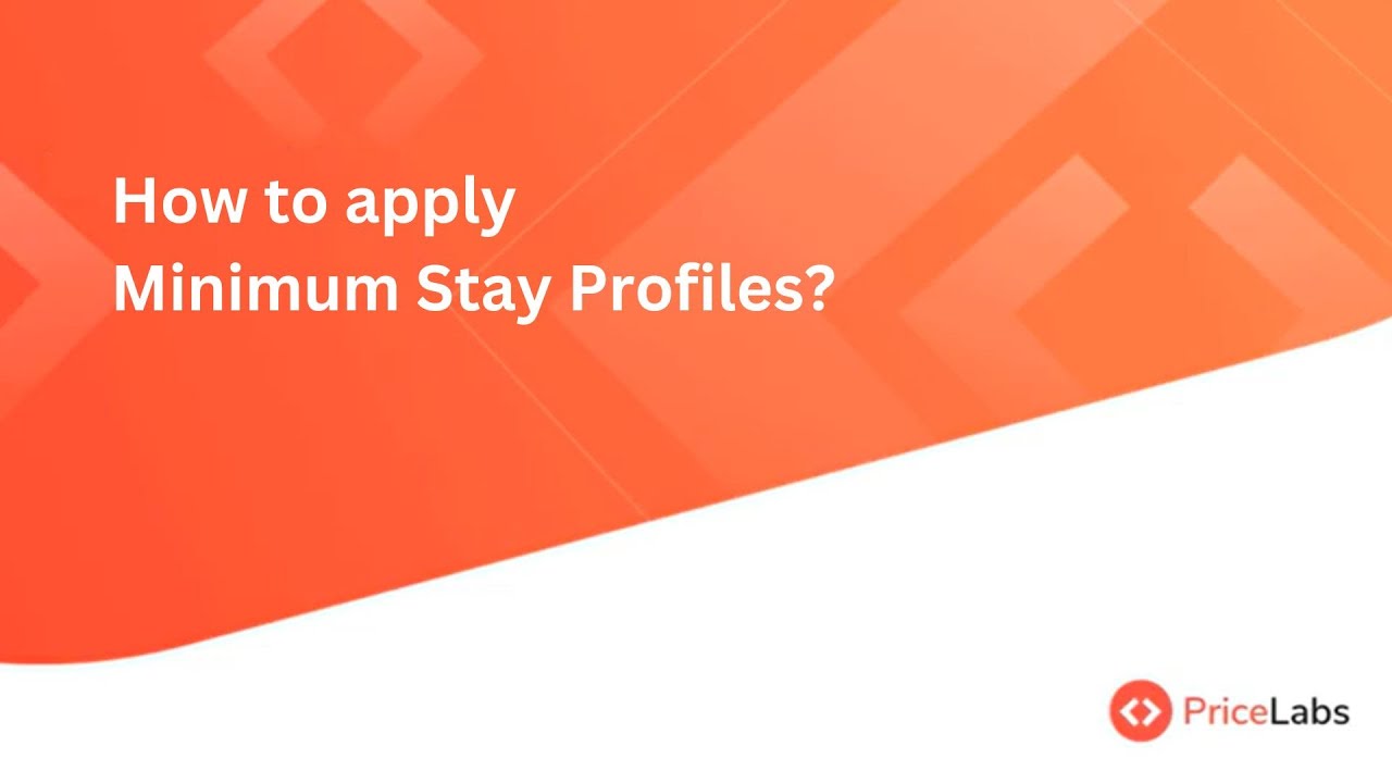 How to apply Minimum Stay Profiles? - YouTube