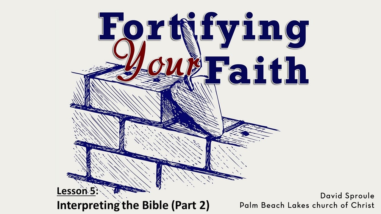 Interpreting the Bible (Part 2) - YouTube