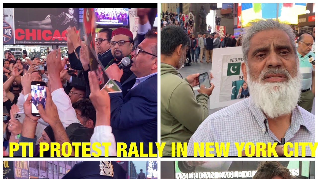 PTI’s IK Arrest Protest Rally in NYC ( 9th May 2023) real - YouTube