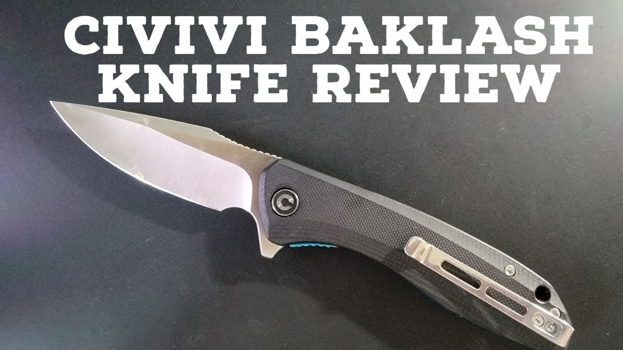 Civivi Baklash C801C Knife Review | Left Handed Knife Reviews - YouTube