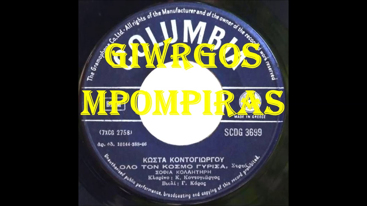 ΚΟΛΛΗΤΗΡΗ ΣΟΦΙΑ - ΟΛΟ ΤΟΝ ΚΟΣΜΟ ΓΥΡΙΣΑ - YouTube