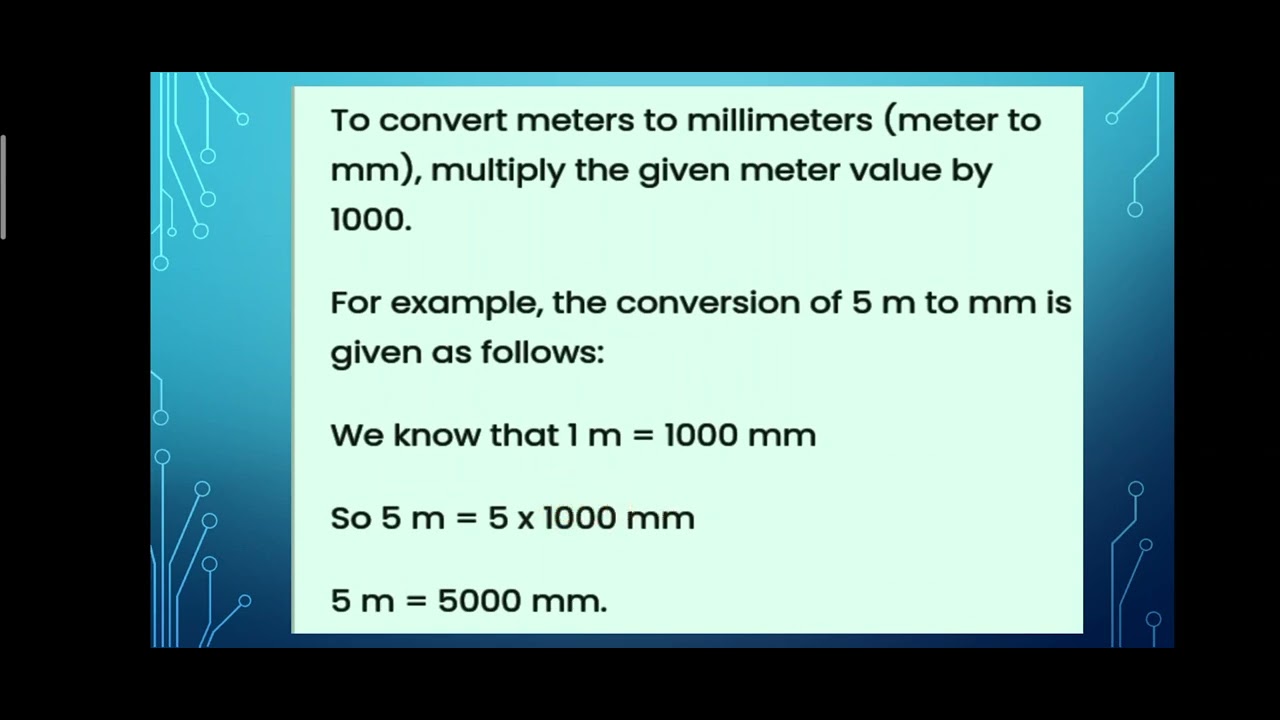 Conversion of meter into millimeters # Lecture 6 #Class 9 #Physics ...