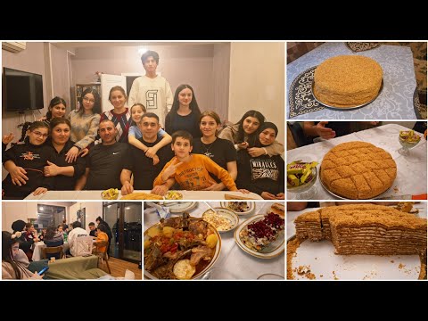 VLOG522 #Qardaşımın doğum günü💙 #ballı tort🎂