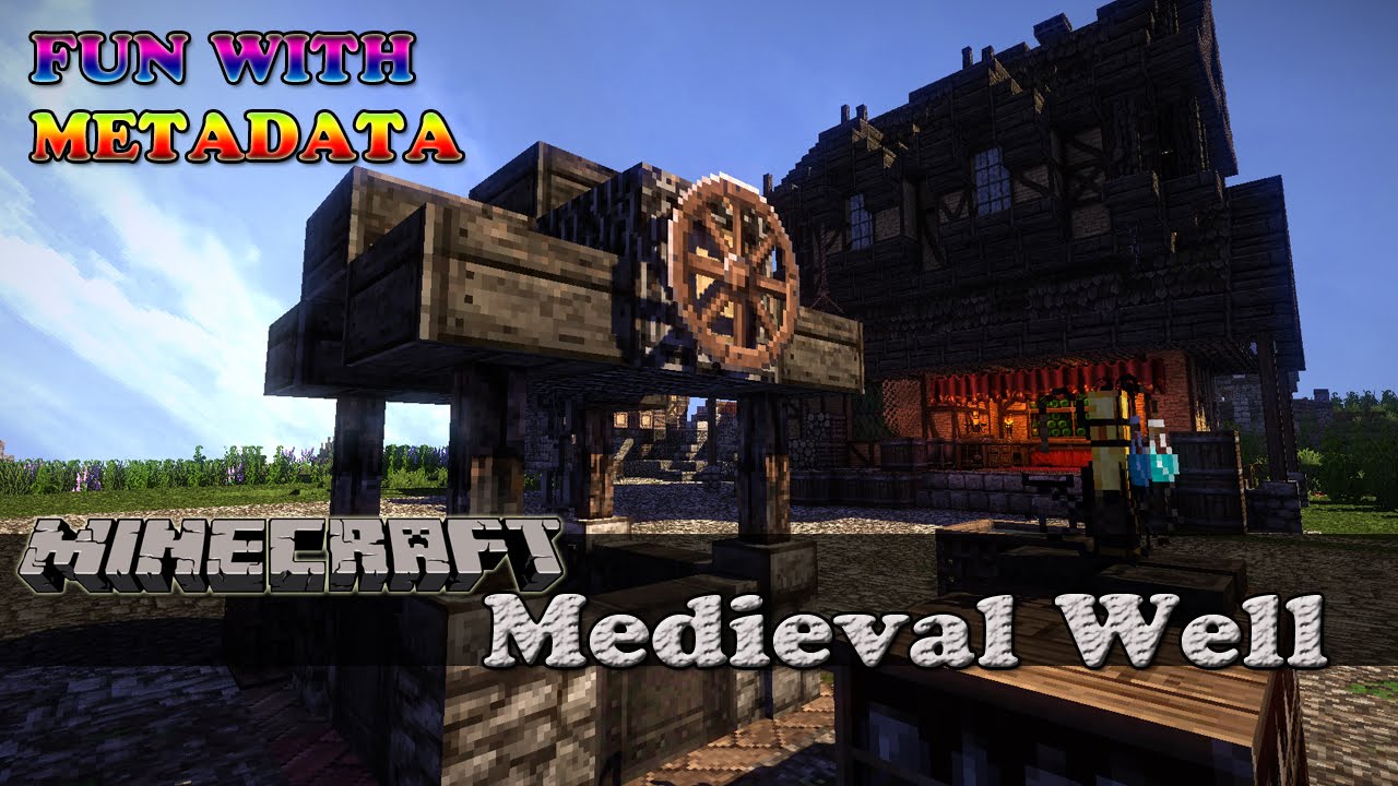 Minecraft: Medieval Town Well - YouTube