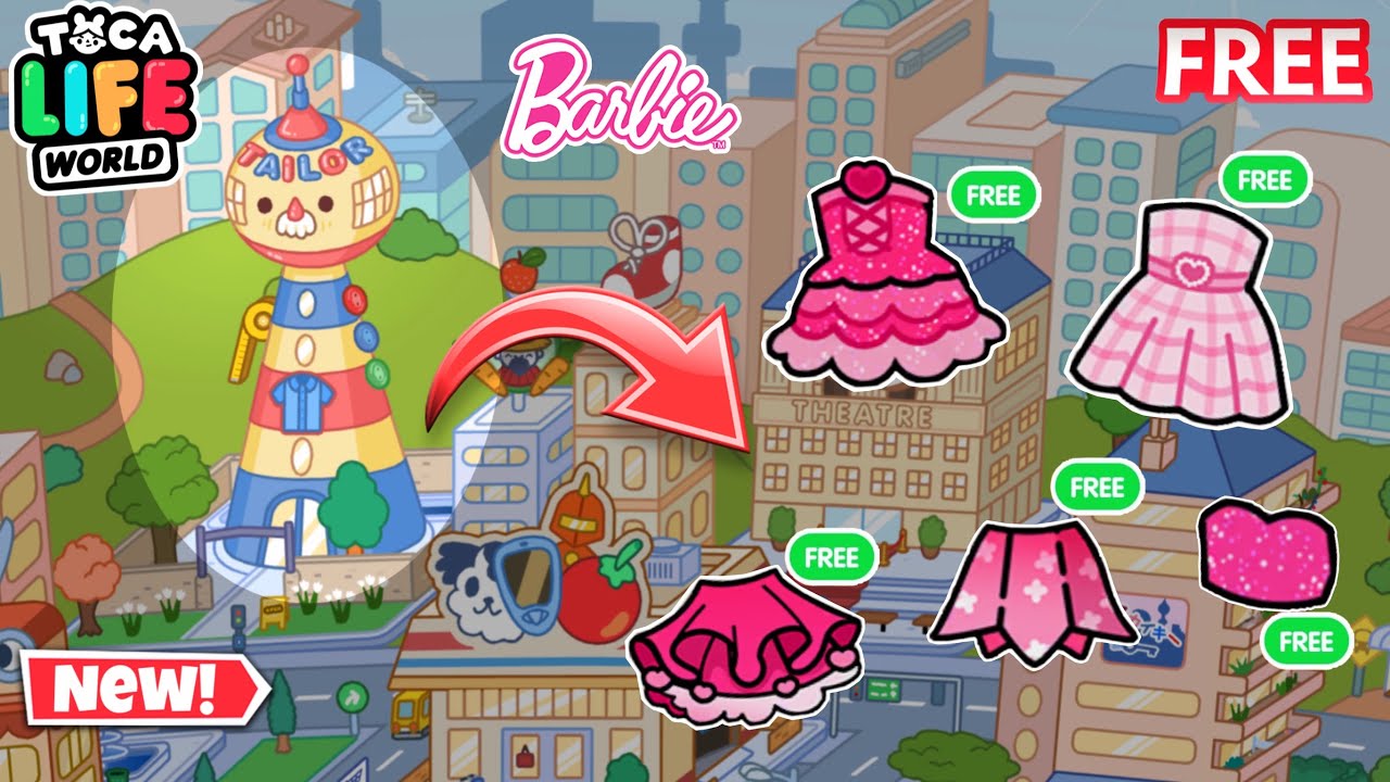 FREE BARBIE OUTFITS !! 😍 YOU SHOULD GET NOW !! Toca Life World Secrets ...
