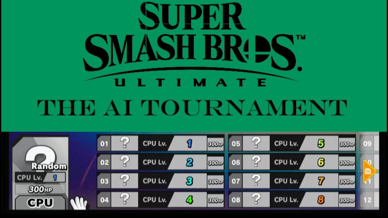 Super Smash Bros Ultimate: The AI Tournament - YouTube