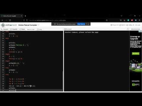 Tutorial Membuat Array 2 Dimensi Dengan Perkalian 4 x 3 Menggunakan Pascal - YouTube