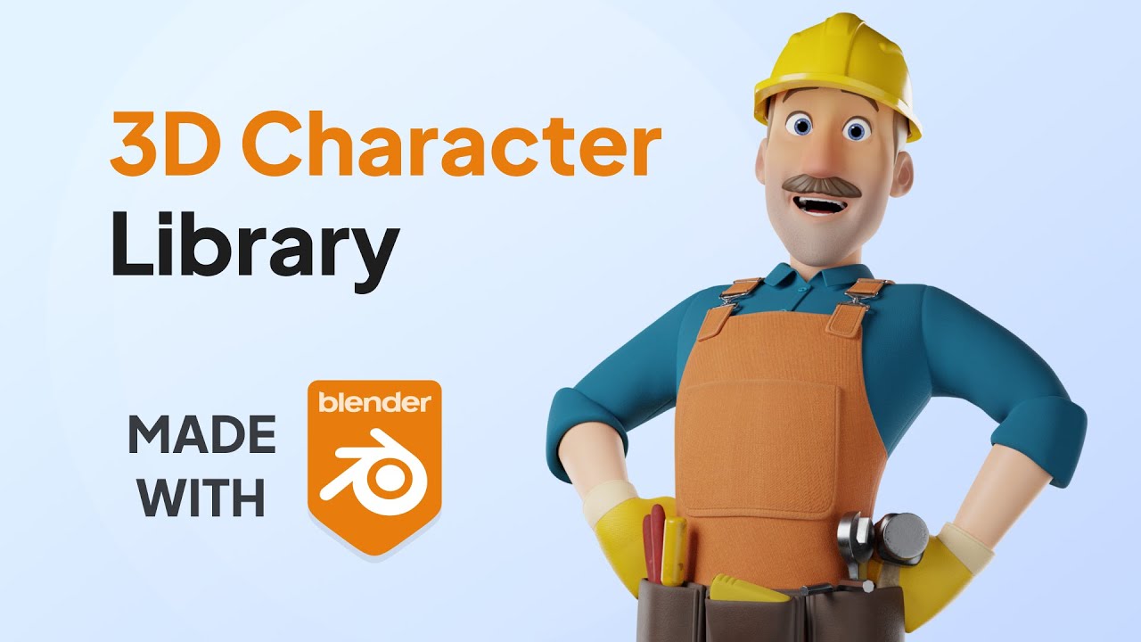 Blender - 3D Character Illustration Builder in Disney Style (UI Kit ...