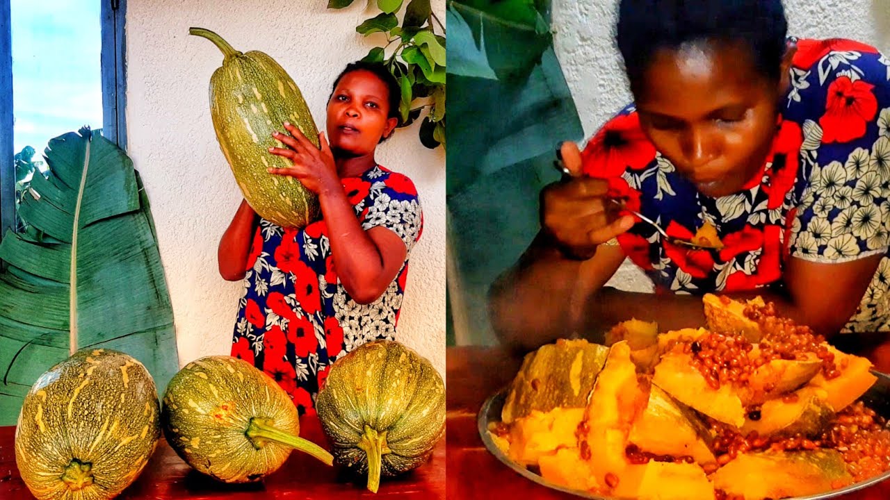 African village life/cooking traditional meal for dinner/GARDEN TO THE ...