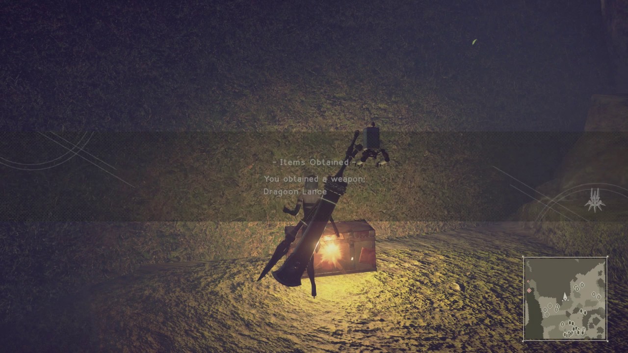 Nier: Automata Route C - Maintenance: Get rigid Tree Bark, Dragoon ...