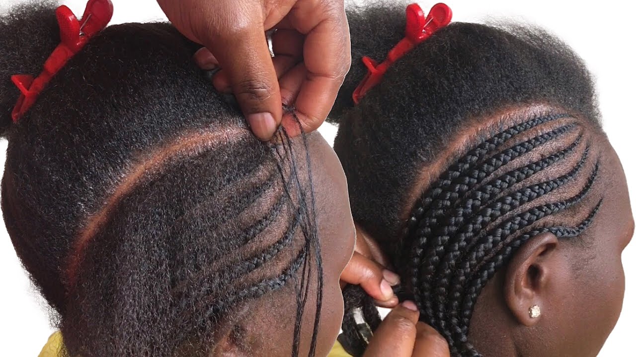 HOW TO DO:back GHANA weaving/yebo/mwongezo/pencil for BEGINNERS ...