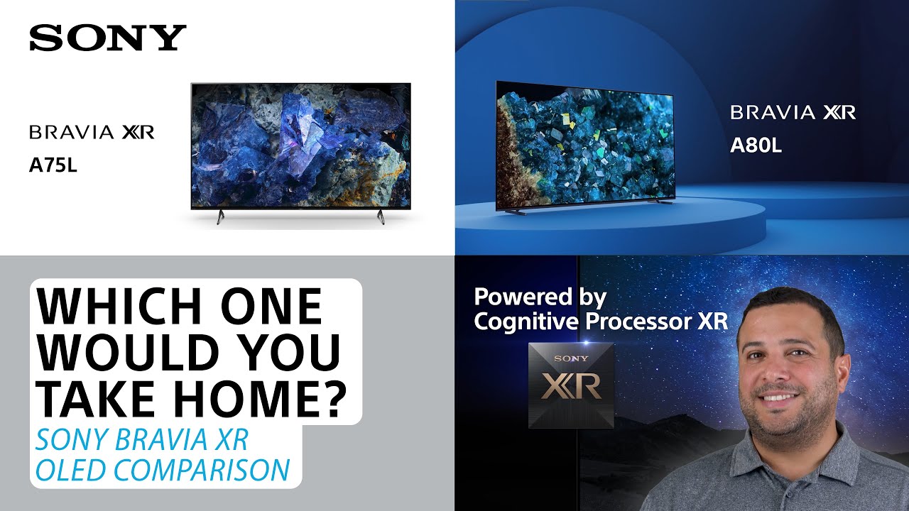 Sony | Quick comparison of the BRAVIA XR A75L and A80L 4K OLED Google TVs - YouTube