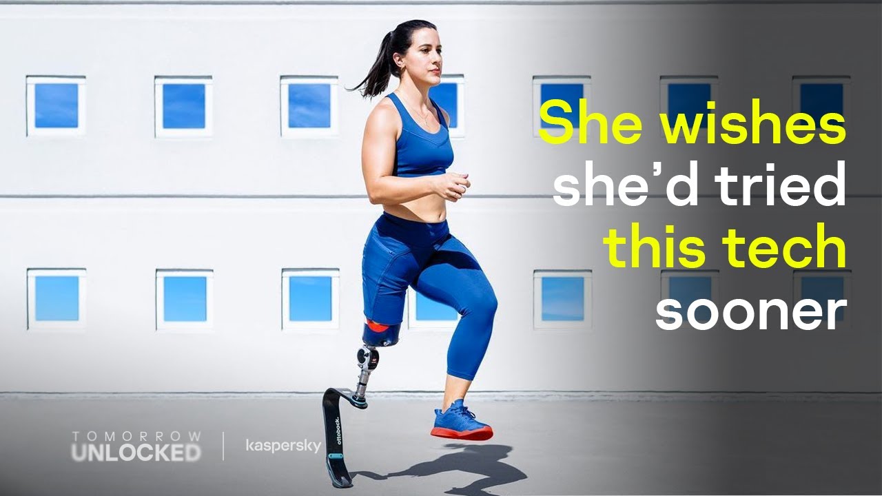 Paralympian suddenly learns something about her prosthetic limb - YouTube