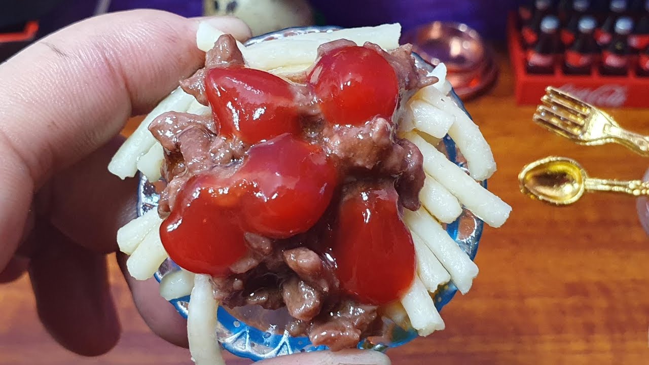 Mini Food, Spaghetti with beef sauce, How to make Miniature - YouTube