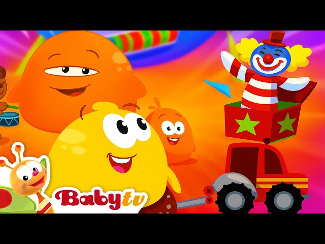 Sounds with toys | Pitch & Potch making music 🎶 @BabyTV - Videos For Kids