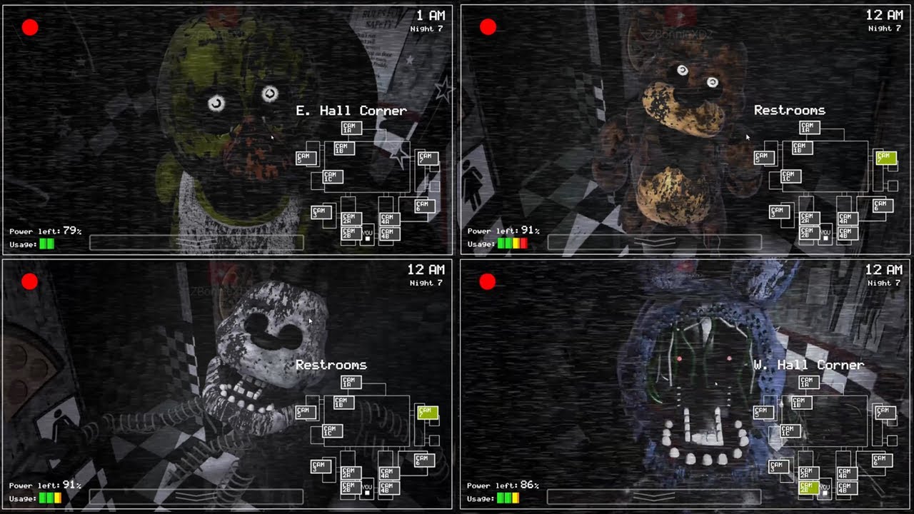 What would TJOC R's Animatronics look like in Classic style? (FNaF 1 ...