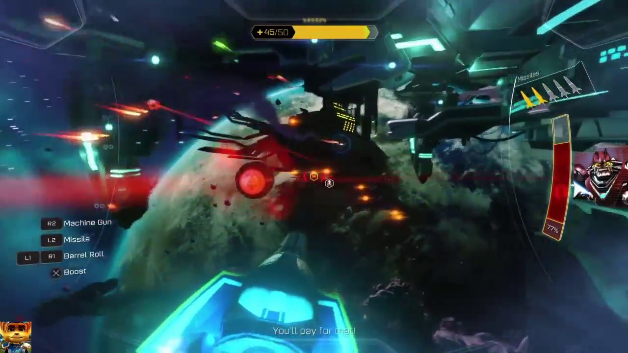Ratchet And Clank 13 - Deplanetizer Space Battle (Hard) Ps4 - YouTube
