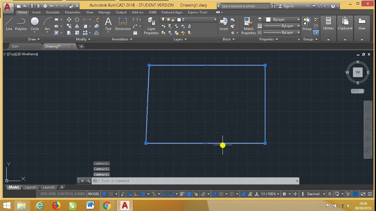 AutoCAD: Transformar Line em Polyline e fechar polígono - YouTube