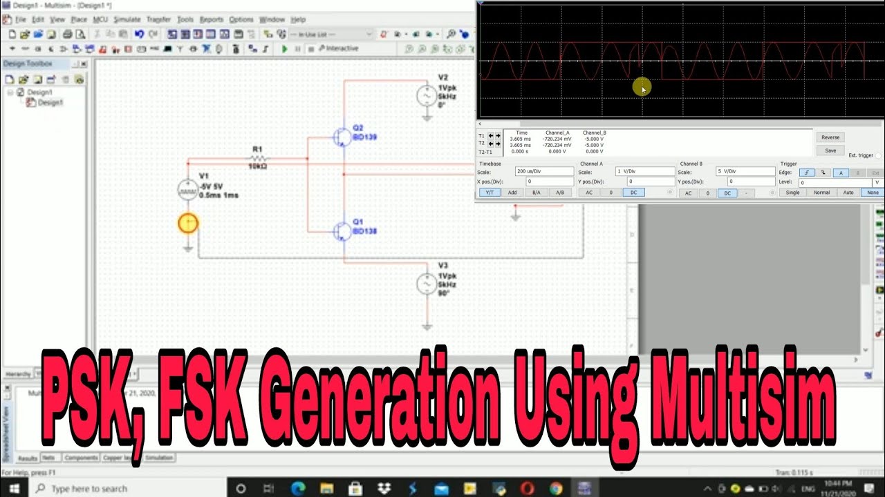 Generation of PSK & FSK using Multisim Software | Acts of Facts - YouTube
