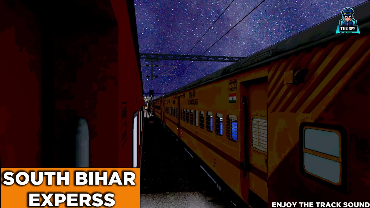 (NIGHT) 13288 South Bihar Express | PARALLEL RUN || DEPARTURE | INDIAN ...