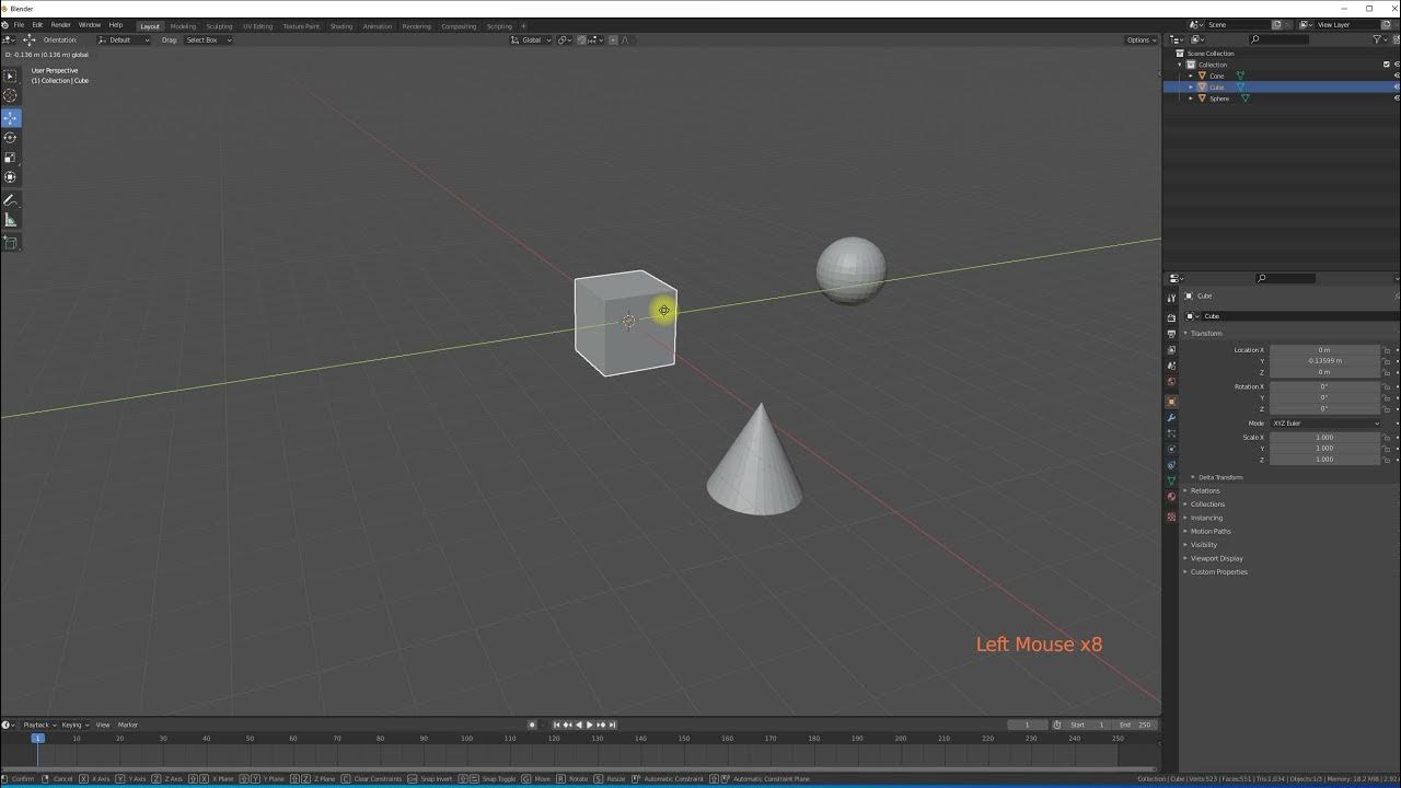 Blender link objects with CTRL+P - YouTube