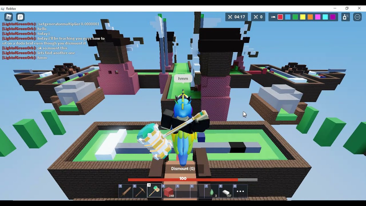 HOW TO RIDE A DODO BIRD EVEN THOUGH YOU DISMOUNT IT roblox bedwars ...