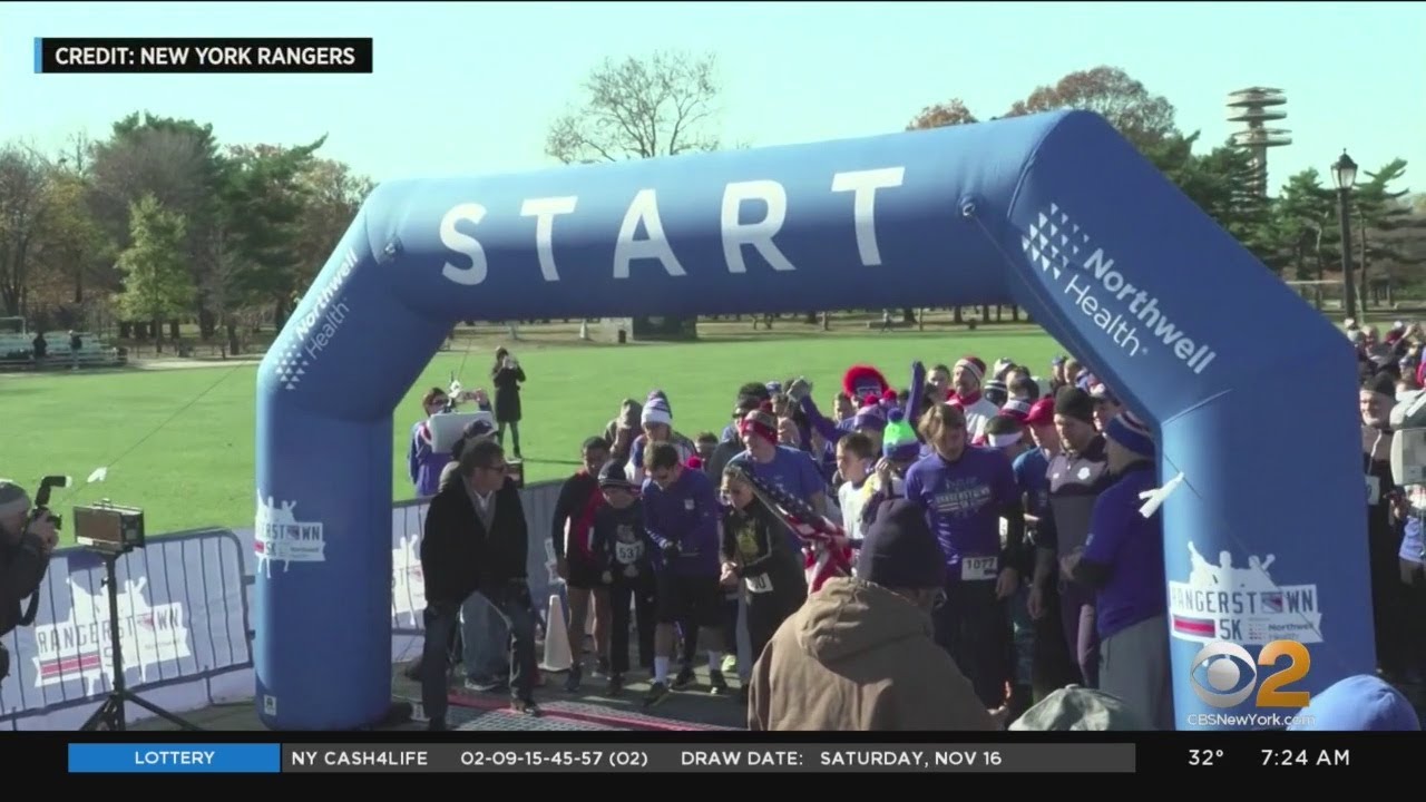 New York Rangers Hold 4th Annual 5K In Queens - YouTube