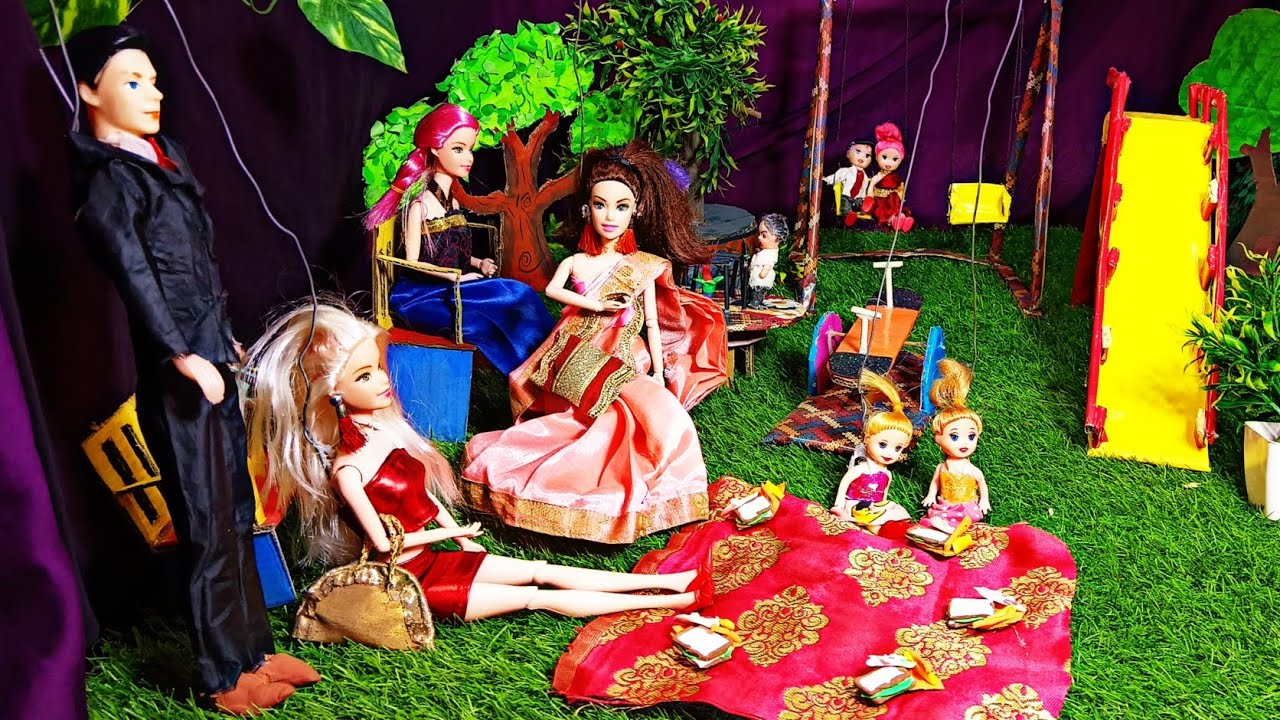 Barbie Doll का झूले वाला पार्क|| Barbie story in Hindi ||Hindi ...