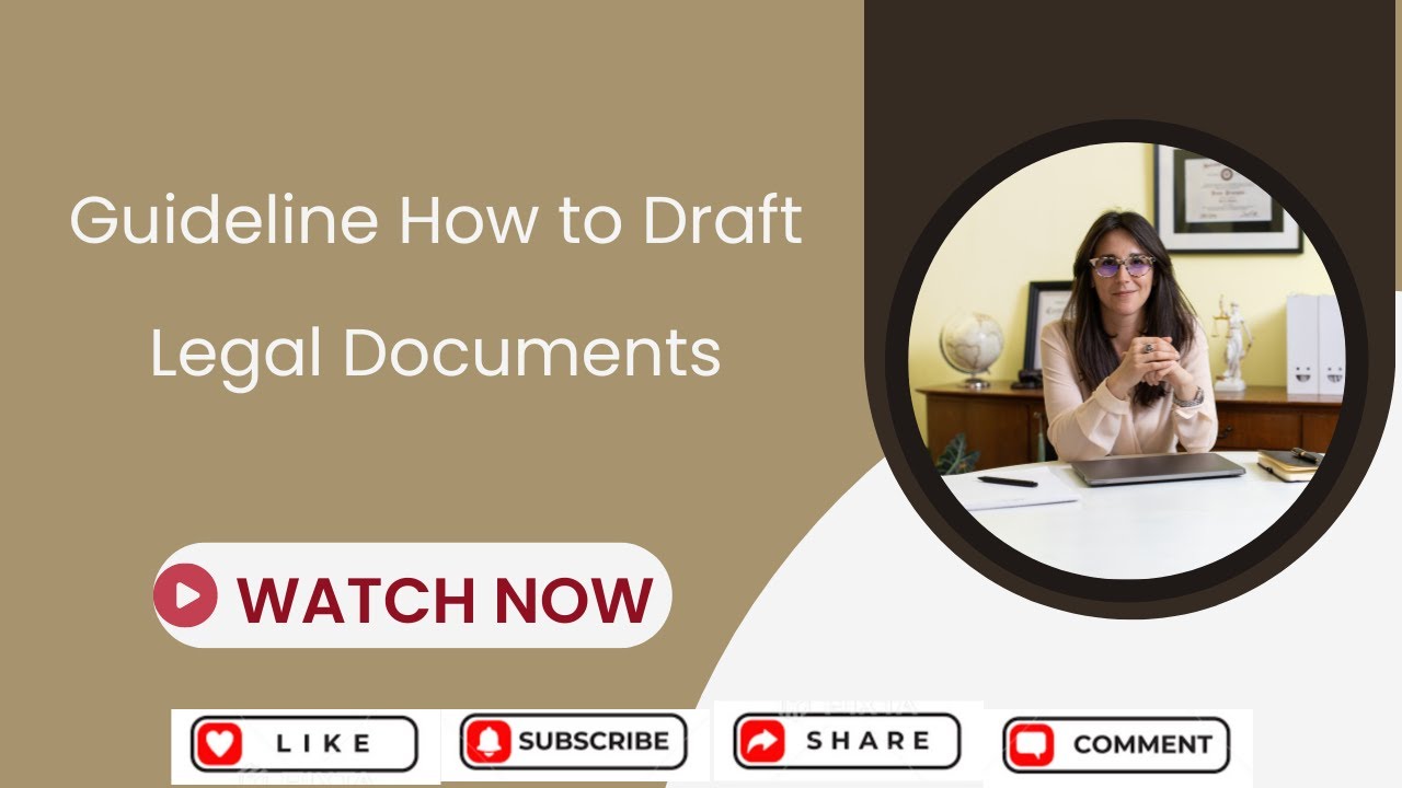 Full Guidence of Legal Document Drafting - YouTube