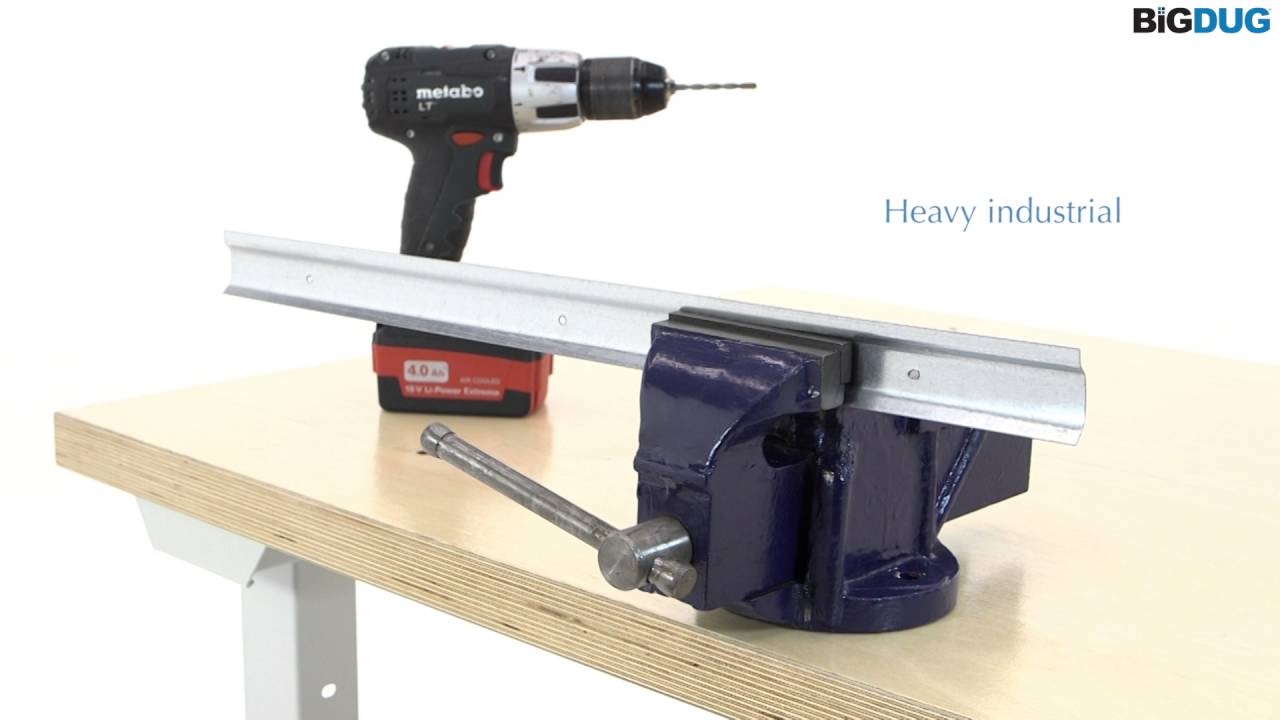 Medium Duty Adjustable Workbench - BiGDUG - YouTube