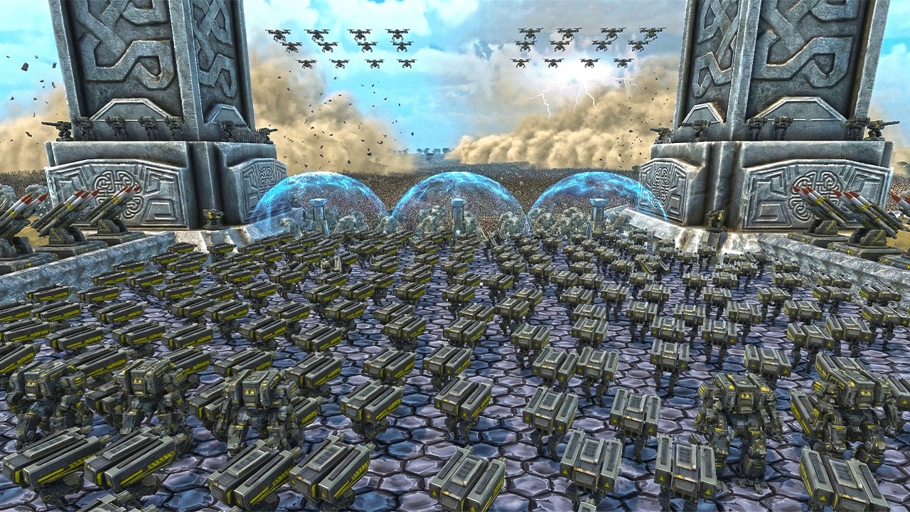UEBS 2 MASSACRE! 3,900,000 ENEMIES vs RAZOR BASTION & T45 Shotgun! UEBS ...