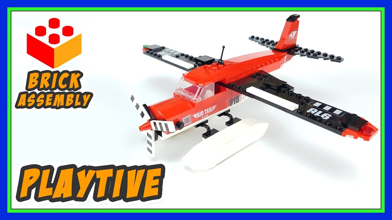 Seaplane from Playtive - Lego Compatible Set - Speed Build - YouTube