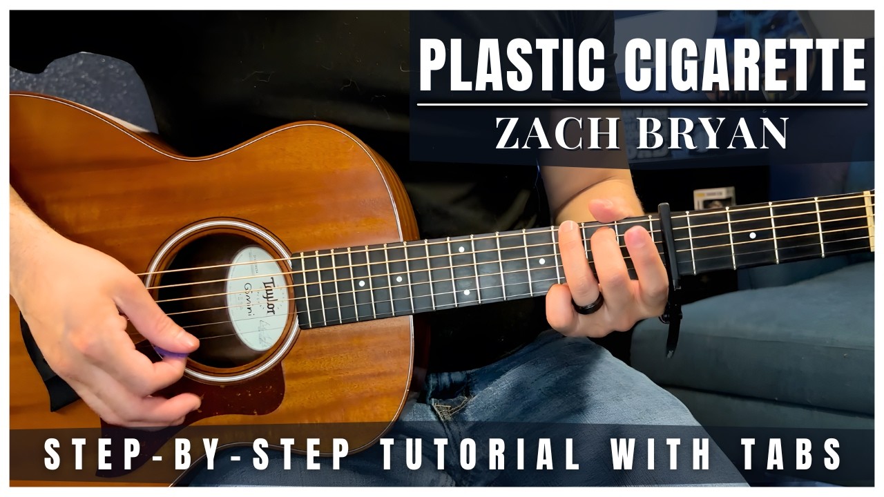 Plastic Cigarette (Studio) - Zach Bryan | Guitar Tutorial (Tabs) - YouTube