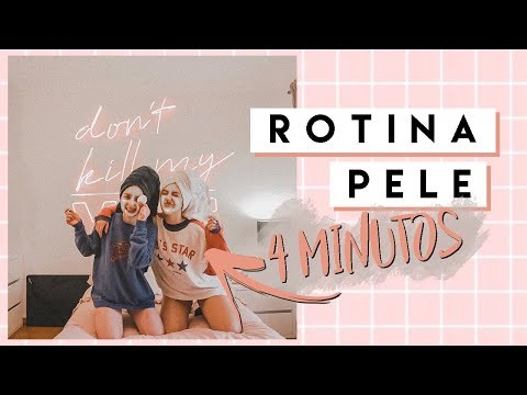A MINHA ROTINA DE PELE EM 4 MINUTOS!